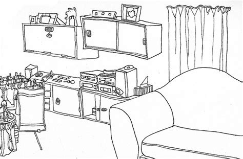 Coloriage Salon B Timents Et Architecture Dessin Colorier