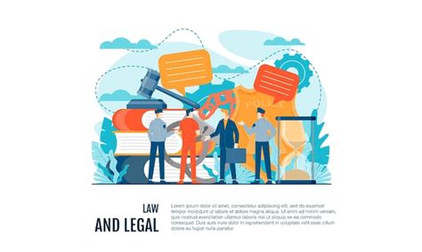 Modelo de conceito de ilustração vetorial de julgamento jurídico