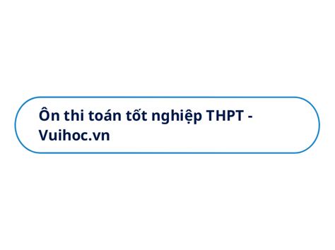 Ôn thi toán tốt nghiệp THPT Vuihoc vn Mind Map