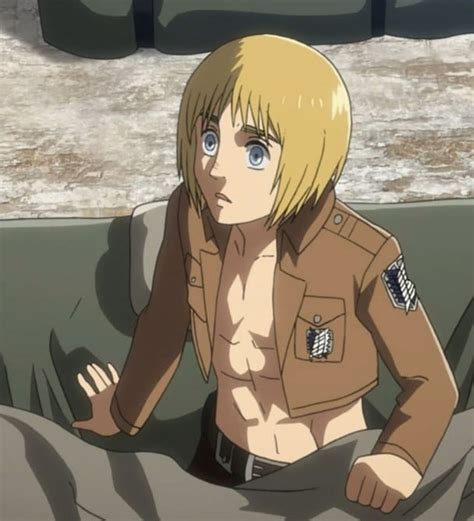 Armin 💛 What A Cute Body Haha 🤗 💪 Criarashingekinokyojin Armin Attack On Titan Attack