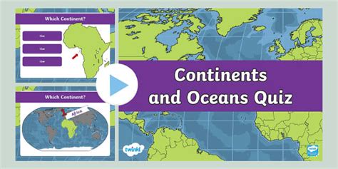 Continents And Oceans Quiz Teacher Made Twinkl