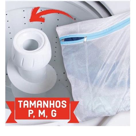 Saco Saquinho Máquina Lavar Roupa 3 Unidades P M G Íntima Delicada