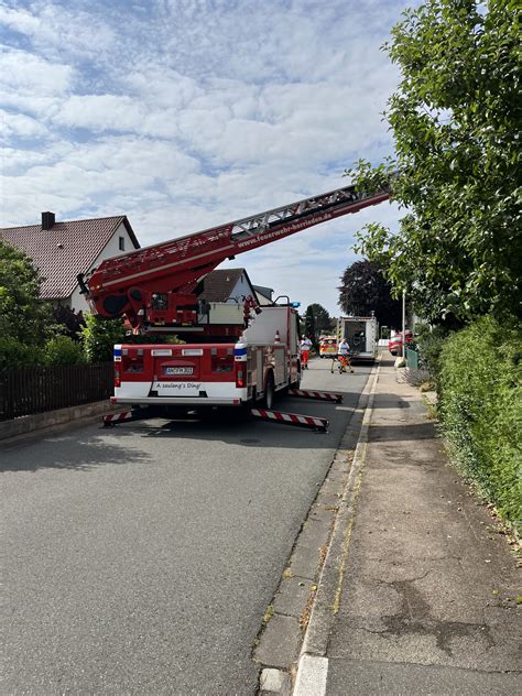 Drehleiterrettung Freiwillige Feuerwehr Stadt Herrieden