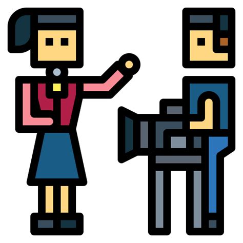 Reportero De Noticias Iconos Gratis De Personas