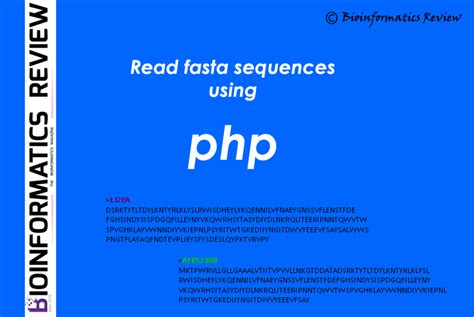 how to read fasta sequences from a file using php bioinformatics review