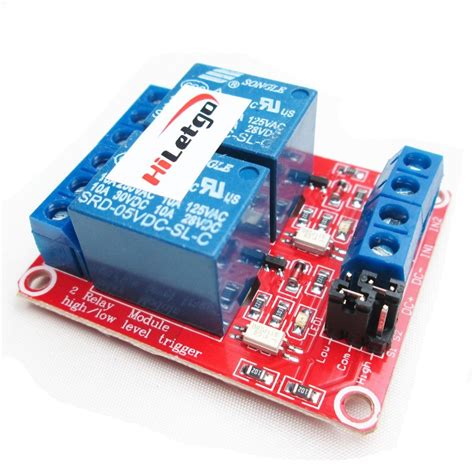 Buy HiLetgo 5V 2 Channel Relay Module With OPTO Isolation Support High