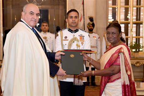 Envoys Of Six Nations Present Credentials To President Droupadi Murmu