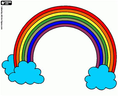 El Arco Iris Para Colorear El Arco Iris Para Imprimir The Best