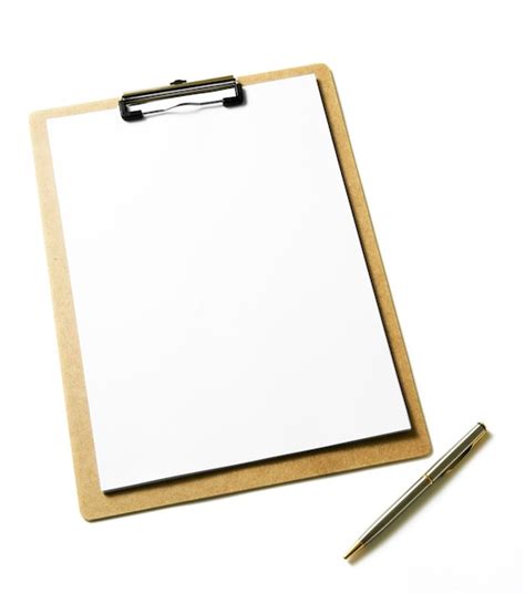 Premium Photo Blank Clipboard With Pen