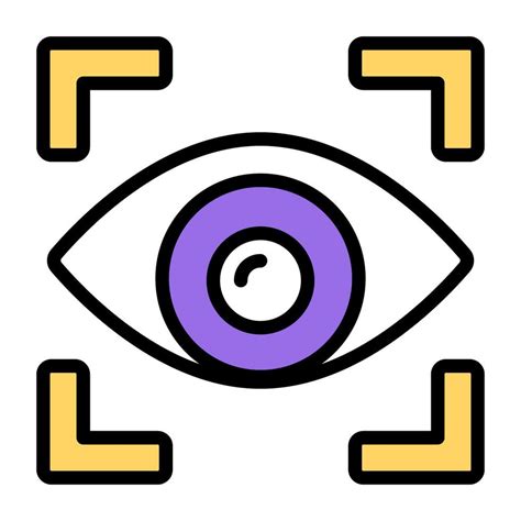 a colored design icon of iris recognition 41036832 vector art at vecteezy