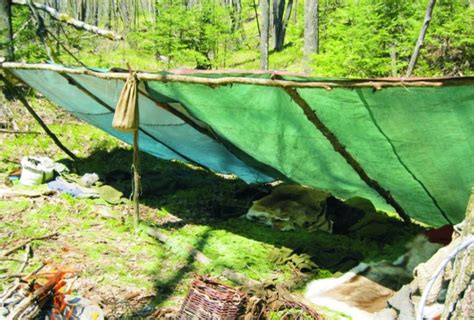DIY Tarp Tent Building A Shelter In The Wilderness DailyHikingBlog