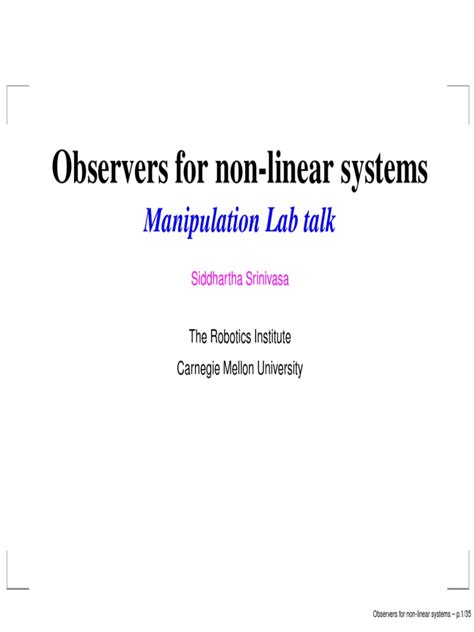 pdf observers for non linear systems dokumen tips