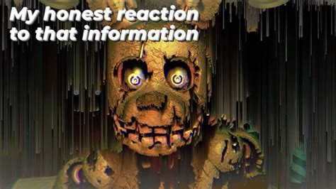 Springtrap Honest Reaction Blank Template Imgflip