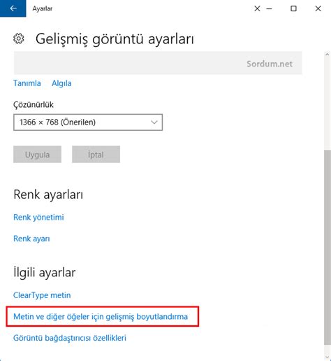 Windows ta metin boyutu nasıl değiştirilir