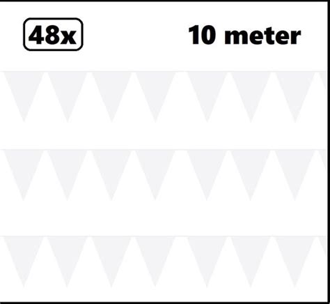 48x Vlaggenlijn Wit 10 Meter Trouwen Vlaglijn Witte Huwelijk Thema