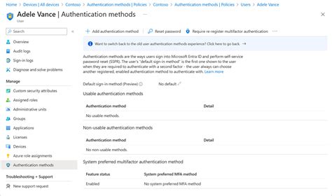 Authentication Methods And Features Microsoft Entra ID Microsoft Learn