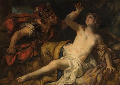 Tarquinius And Lucretia 1692 Creator Johann Michael Rottmayr