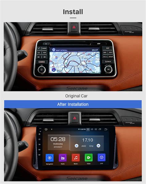 10 1 Inch Android 9 0 Radio For 2017 Nissan Micra Bluetooth HD