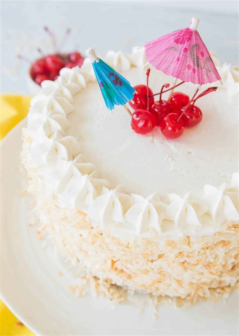 Piña Colada Cheesecake Cake The Itsy Bitsy Kitchen