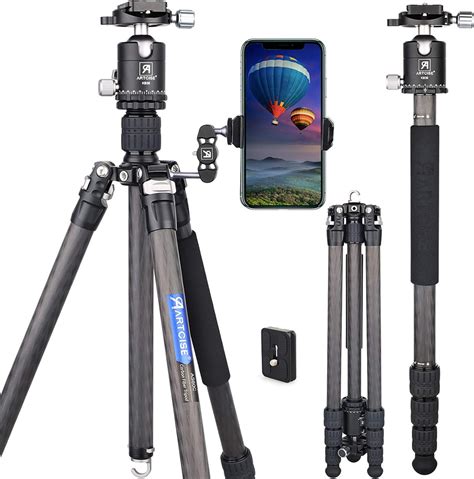 楽天市場ARTCISE カメラ三脚 アルミ製超軽量 カメラ用三脚 4段階伸縮 360回転可能 最大長さ170cm キャリングバッグ付