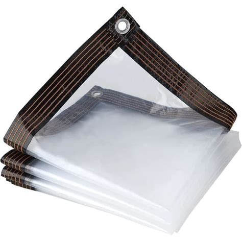 Bâche imperméable bâche en Plastique Transparente en PVC bâche