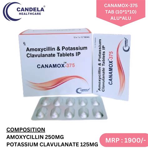 Canamox Lb Amoxicillin Potassium Clavulanate Tablet Mg At Rs