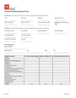 Fillable Online Samhsa Detailed Budget Narrative Template User Guide