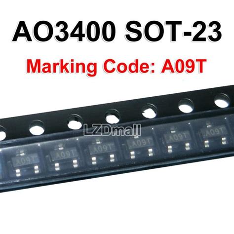 100pcs AO3400A SOT 23 AO3400 SOT23 N Channel 30V 5 7A Ta 1 4W Ta