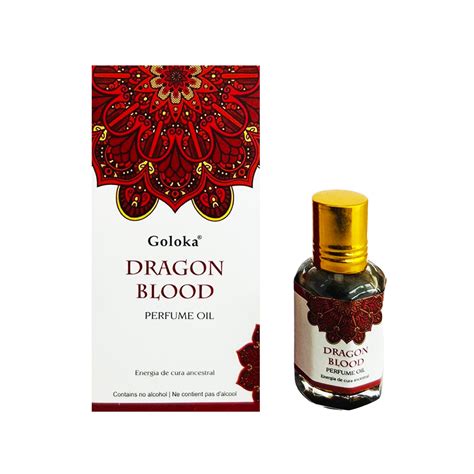 Perfume Indiano Dragon Blood Goloka 10ml Para Pele E Difusor