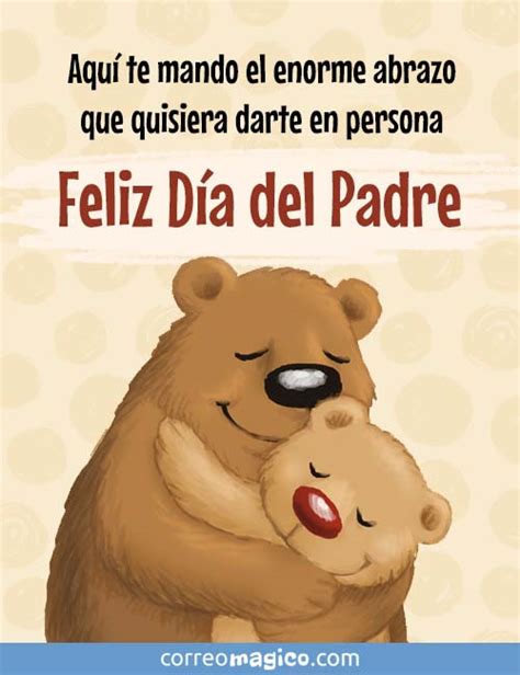 Tarjeta para WhatsApp de Día del padre diapadre abrazoadistancia 2358
