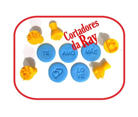 Kit carimbo p docinho mãe te amo Elo7 Produtos Especiais