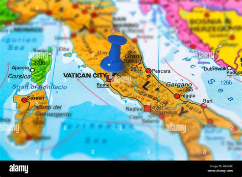 Vatican City Italy Map Stock Photo Alamy
