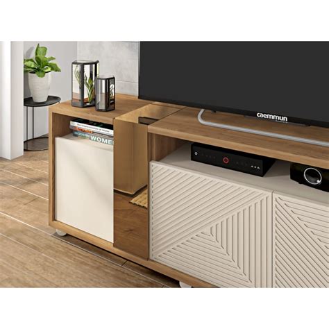 Rack Bancada Caemmun Columbus para TV até 65 4 Po Schumann