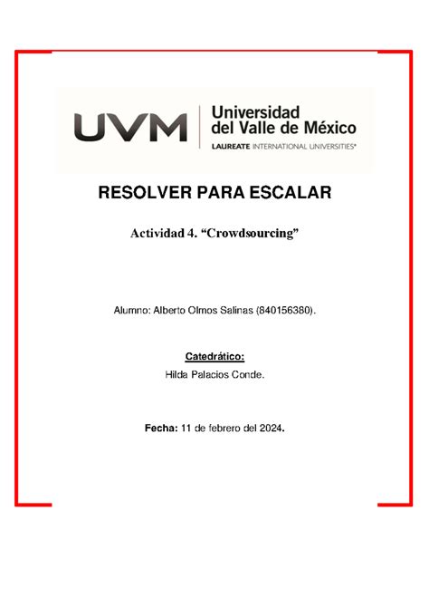 ACT 4 AOS Actividad 4 Resolver Para Escalar LOMoAR CPSD 12084857
