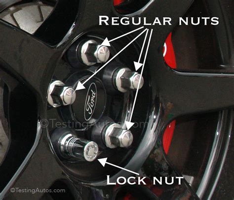 Nut Tayar Lock Wheel Anti Theft Nuts Bolts With Key Auto Accessories