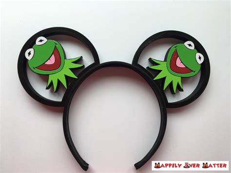 Kermit The Frog Muppets D Printed Mickey Mouse Ears Etsy