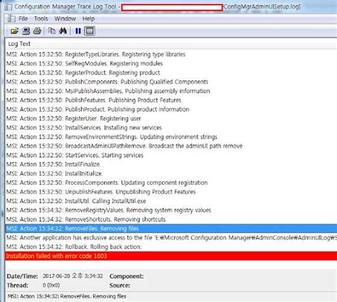 Sccm Console Installation Failed With Error Code