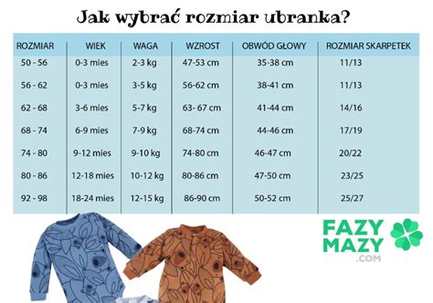 slikar prasak odrasti rozmiary ubrań dla dzieci plima plima sigurno