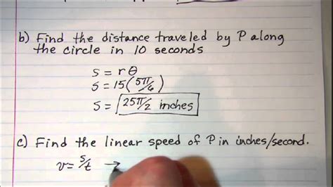 linear and angular speed youtube