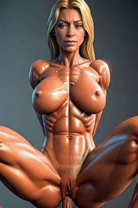 Dopamine Girl Muscles Lean Skinny Caucasian Biceps Hard Nipples