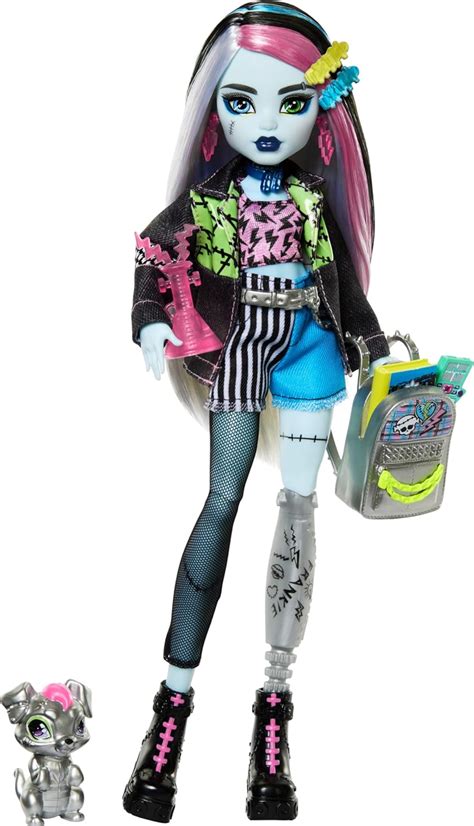Amazon es Monster High Muñeca Frankie Stein con mascota perrito Watzie