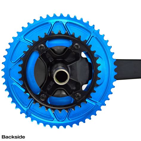 Chainrings Set AERO 2 Speed ROUND COVER For Shimano 110 BCD 4 Holes