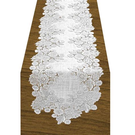 Chemin De Table Dentelle Blanc Mariage Runner Collection