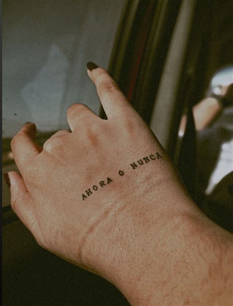 Ahora O Nunca Simplistic Tattoos Subtle Tattoos Intimate Tattoos