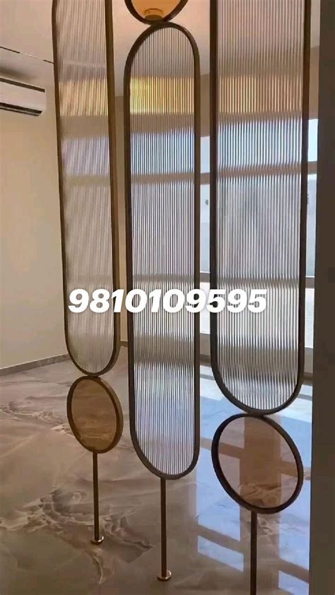 Oval Shape Metal Pvd Coating Partition Divider Shapes Partition Metal