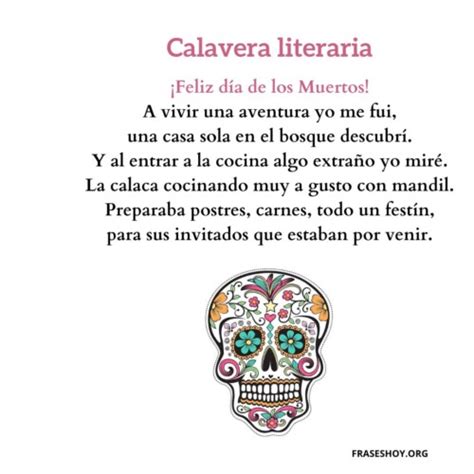 20 Calaveritas literarias populares del día de muertos FrasesHoy org
