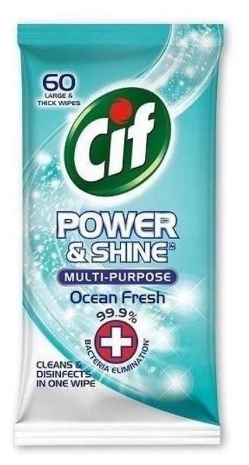Cif Power Shine Ocean Fresh Chusteczki Nawil One Szt Rodki