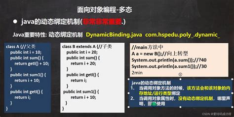 java多态 动态绑定机制 java多态怎么实现动态绑定 csdn博客
