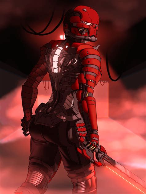 Crossover Concept Of My Elite Guard Oc From My Doom Fanfic Day Of Wrath In Dead Space She