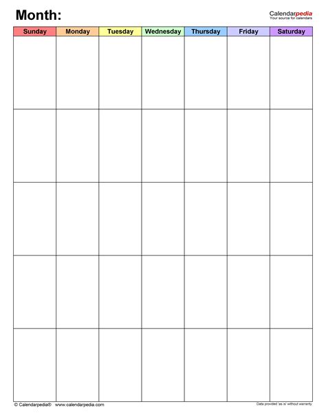 Monthly Planner Templates In PDF Format